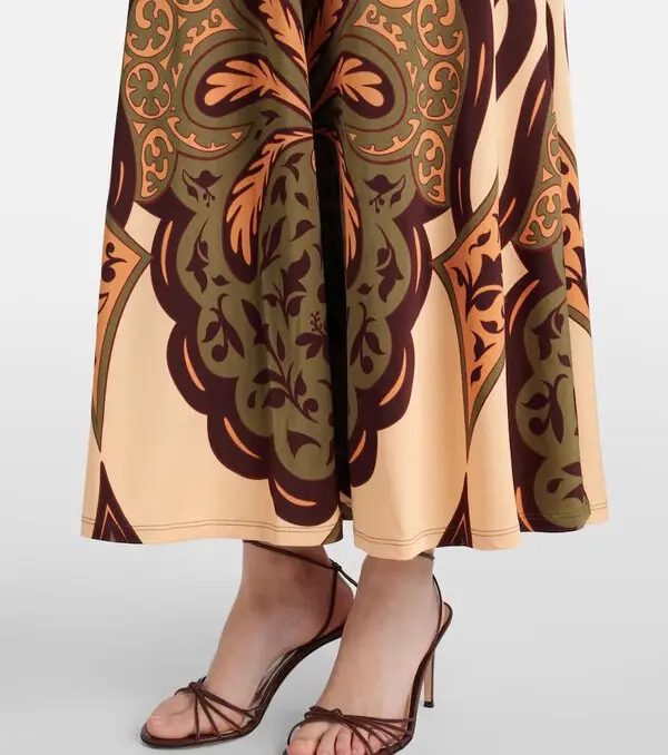 Johanna Ortiz Printed Jersey Midi Dress