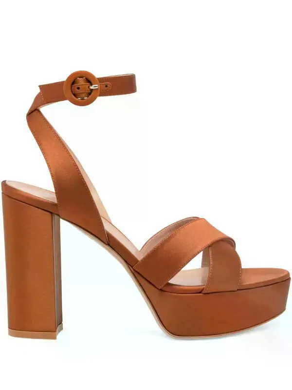 GIANVITO ROSSI Sabrina High Heel Sandals - Brown