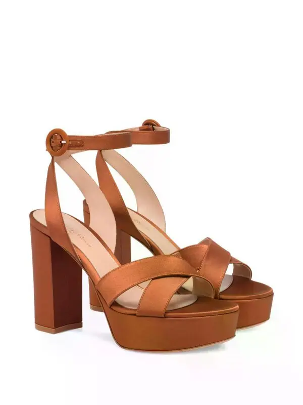 GIANVITO ROSSI Sabrina High Heel Sandals - Brown
