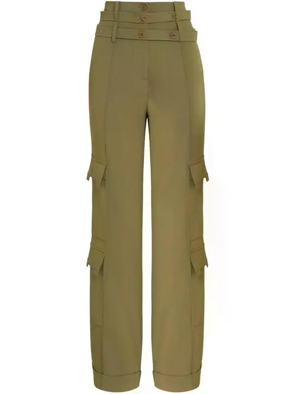 GLORIA COELHO Layered Cargo Trousers