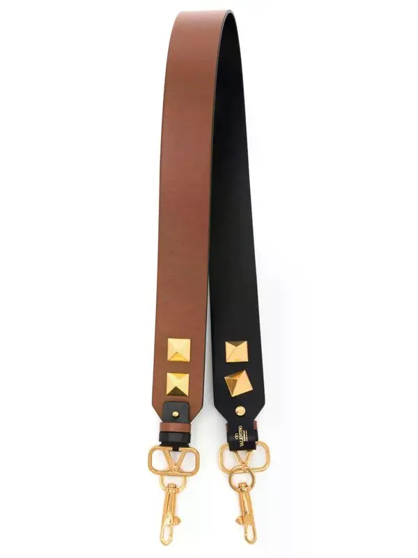 Valentino Garavani Rockstud Reversible Leather Strap - Brown