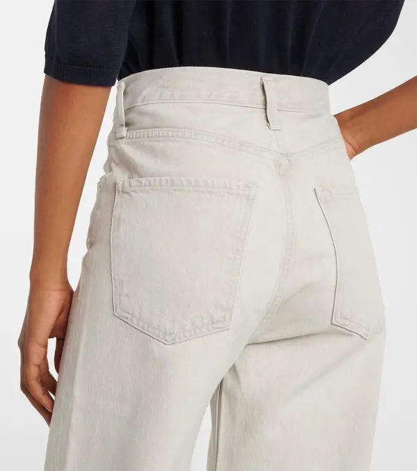 AGOLDE Ren High-rise Wide-leg Jeans - Grey