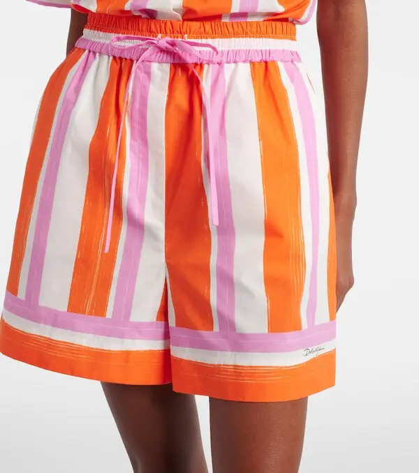 Dolce & Gabbana Striped Cotton Shorts - Multicoloured