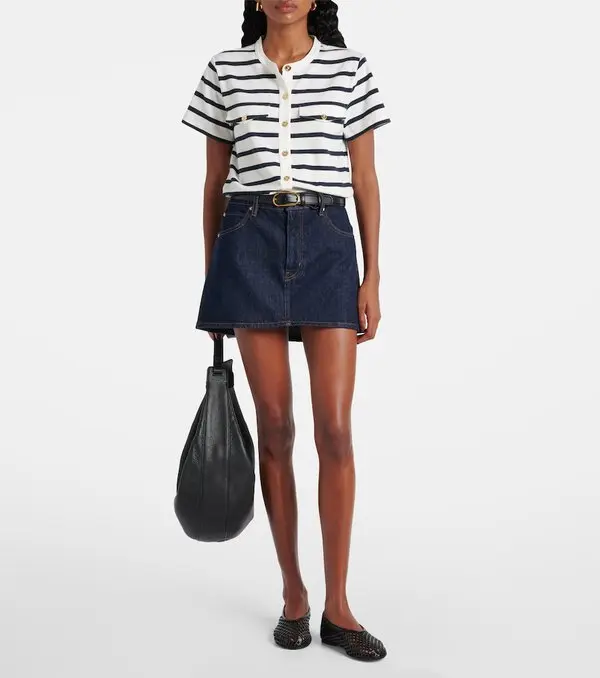 FRAME Denim Miniskirt - Blue