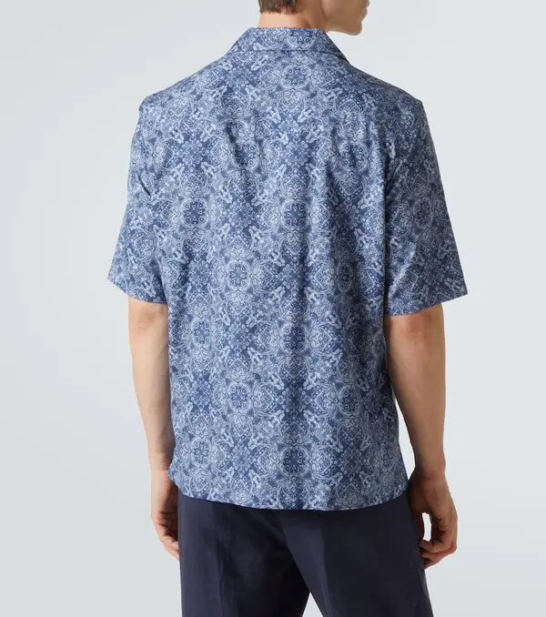 Brunello Cucinelli Printed Cotton Shirt
