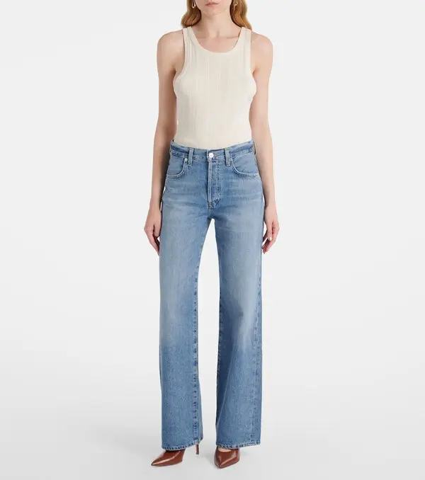 Citizens Of Humanity Annina High-rise Wide-leg Jeans - Blue