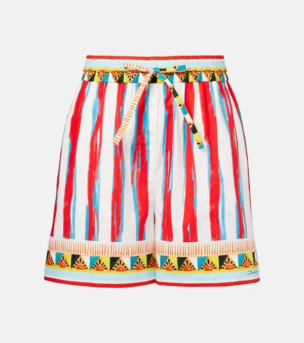 Dolce & Gabbana Patterned Cotton Shorts