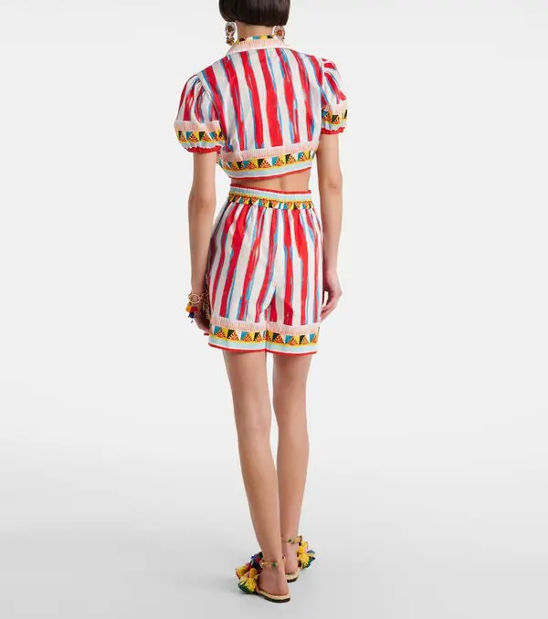 Dolce & Gabbana Patterned Cotton Shorts