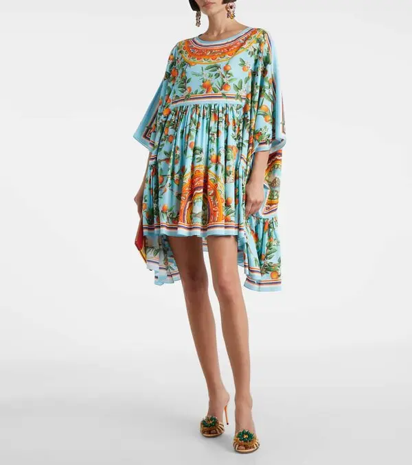 Dolce & Gabbana Printed Cotton Kaftan