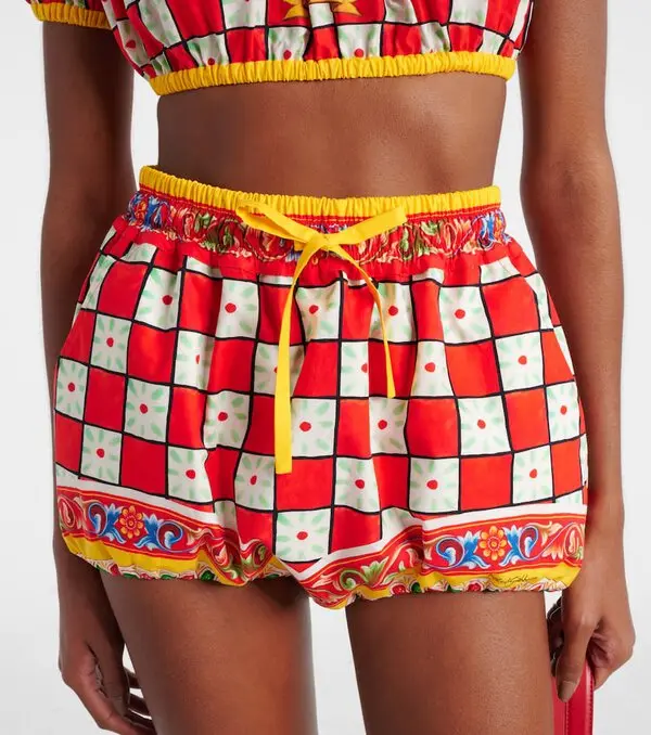 Dolce & Gabbana Printed Cotton Shorts