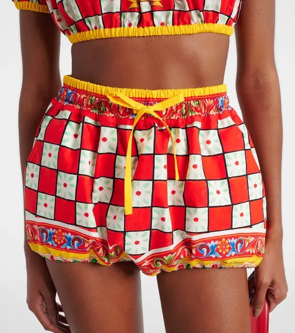 Dolce & Gabbana Printed Cotton Shorts