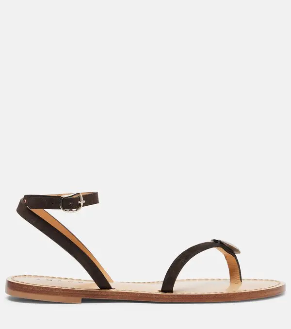 AMANU Senegalese Leather Sandals - Brown