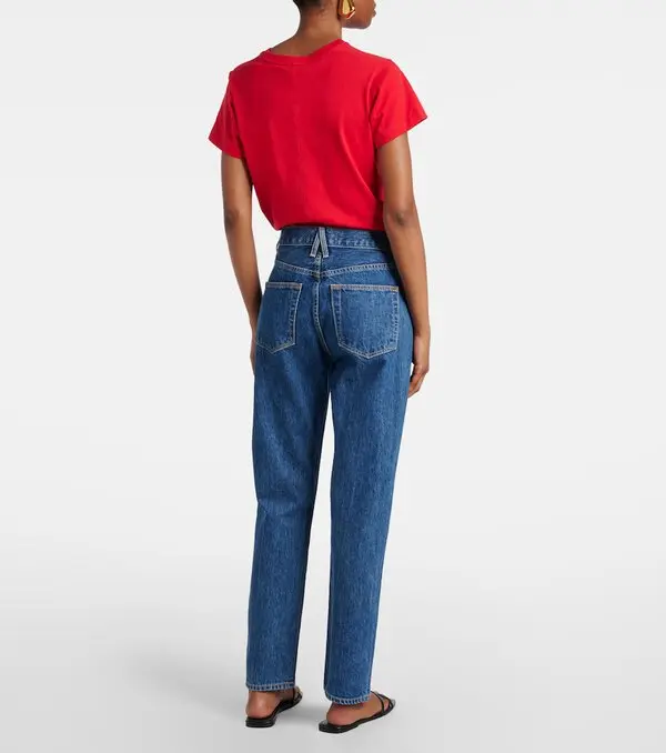 SLVRLAKE Virginia Slim High-rise Straight Jeans