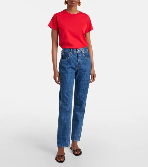 SLVRLAKE Virginia Slim High-rise Straight Jeans