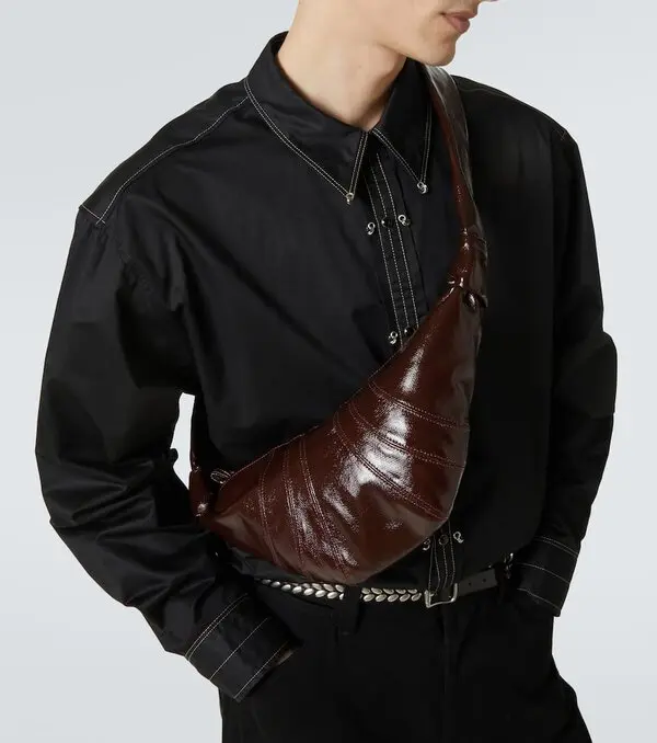 LEMAIRE Croissant Small Canvas Shoulder Bag