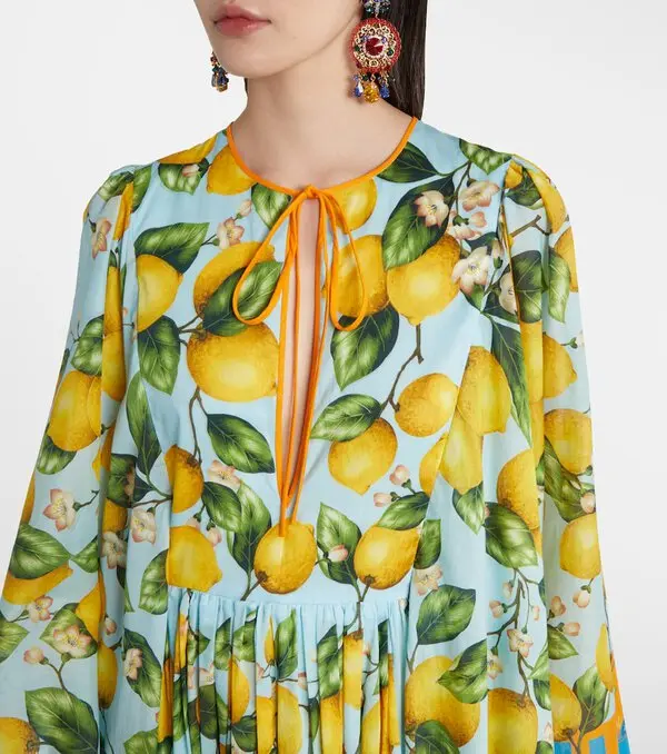 Dolce & Gabbana Taormina Printed Cotton Kaftan