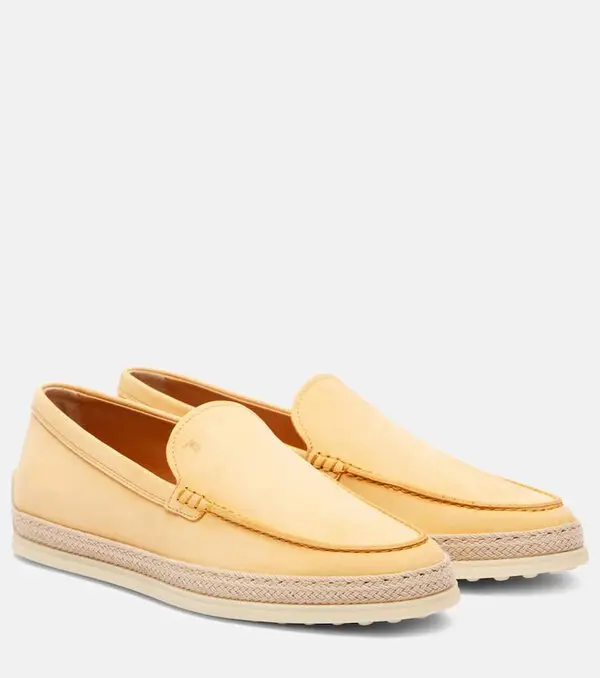 TOD'S Suede Loafers - Yellow