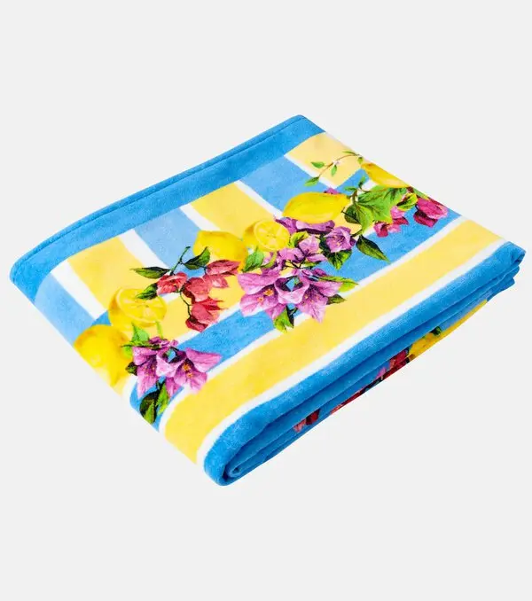Dolce & Gabbana Taormina Cotton Terry Beach Towel - Multicoloured