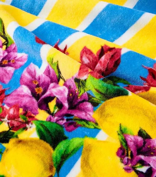 Dolce & Gabbana Taormina Cotton Terry Beach Towel - Multicoloured