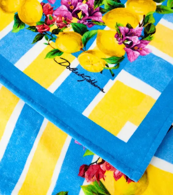 Dolce & Gabbana Taormina Cotton Terry Beach Towel - Multicoloured