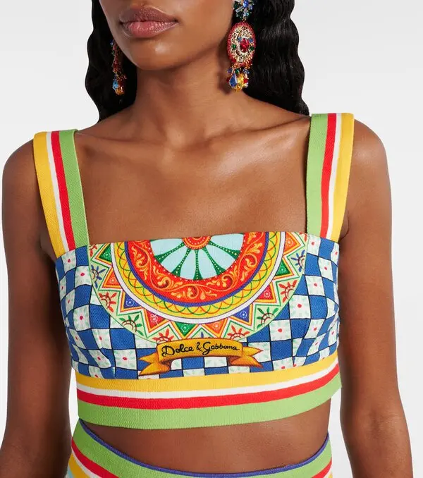 Dolce & Gabbana Cotton Crop Top