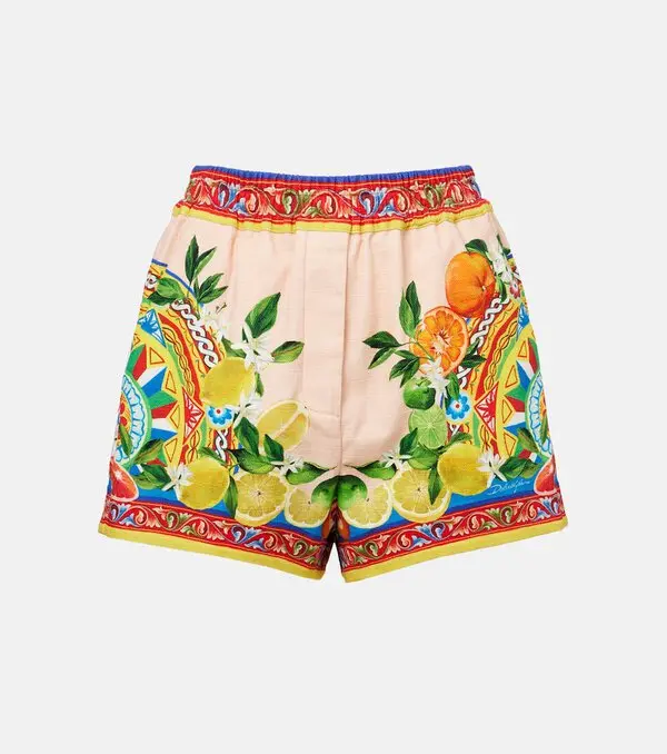 Dolce & Gabbana Printed Cotton Shorts - Multicoloured