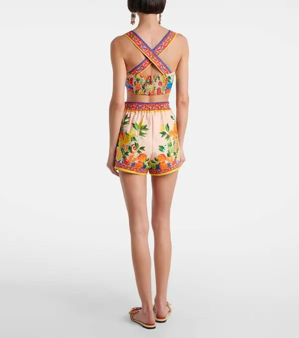 Dolce & Gabbana Printed Cotton Shorts