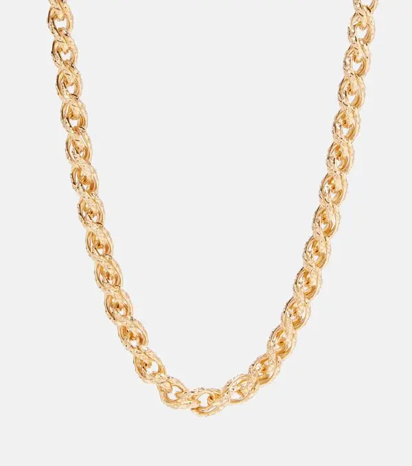 Saint Laurent Cassandre Chain Necklace - Gold