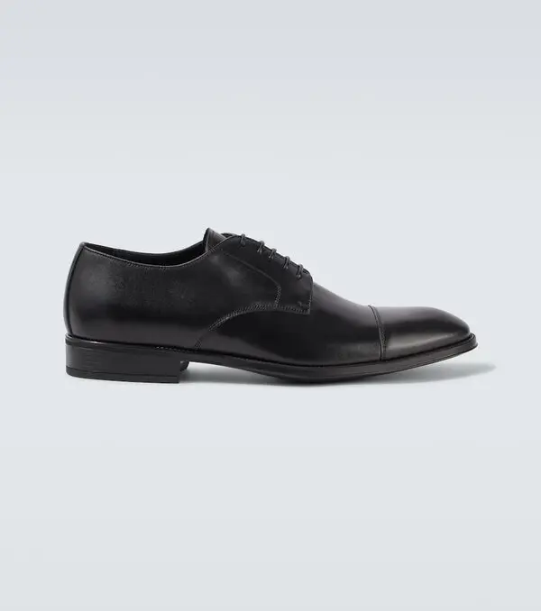 Canali Leather Derby Shoes