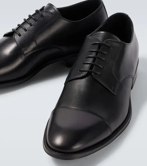 Canali Leather Derby Shoes