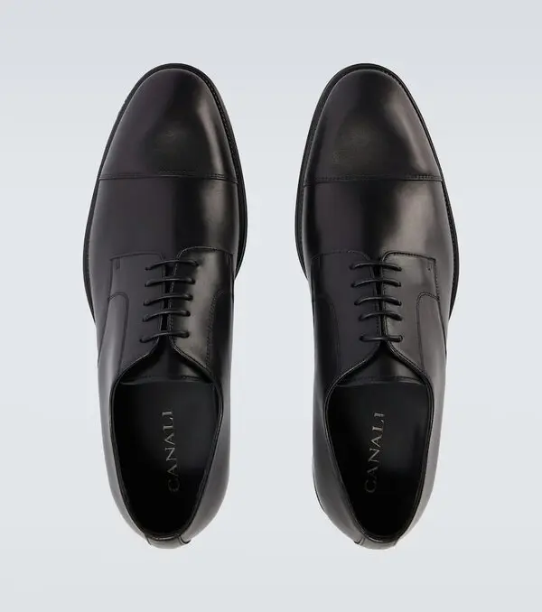 Canali Leather Derby Shoes