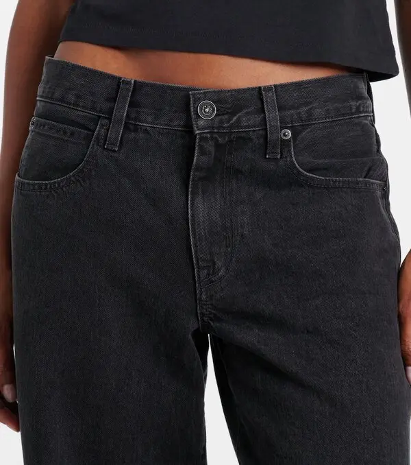 SLVRLAKE Tess Long High-rise Barrel-leg Jeans