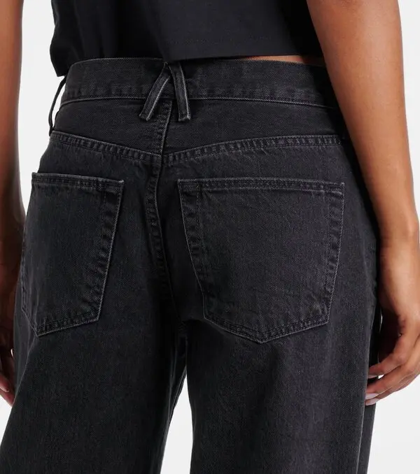 SLVRLAKE Tess Long High-rise Barrel-leg Jeans