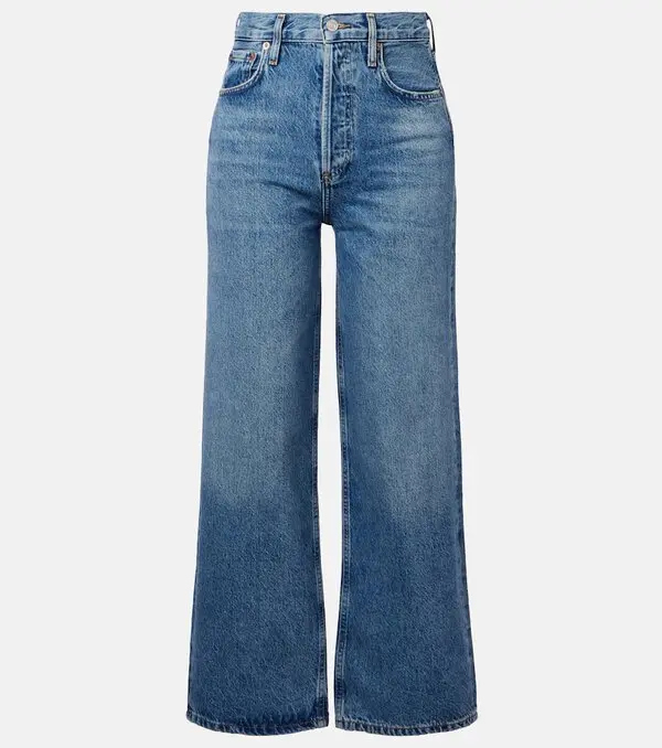 AGOLDE Ren High-rise Wide-leg Jeans - Blue