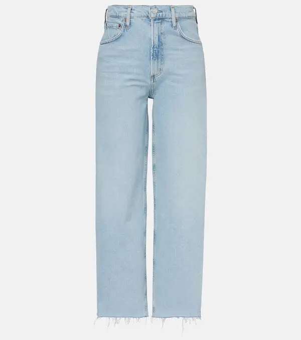 AGOLDE Ren High-rise Wide-leg Jeans - Blue