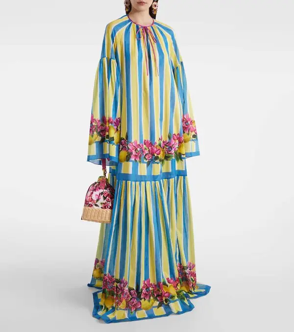 Dolce & Gabbana Striped Cotton Kaftan