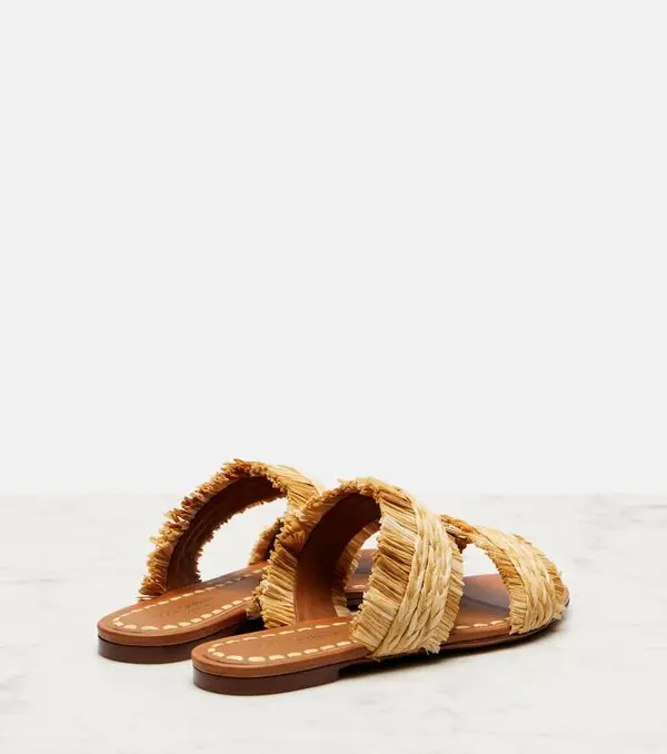 Dolce & Gabbana Dg Braided Raffia-effect Sandals