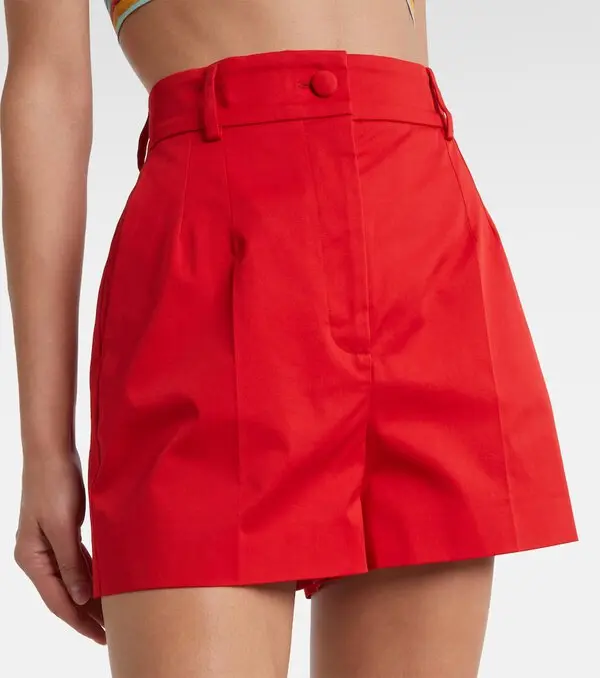 Dolce & Gabbana High-rise Cotton-blend Shorts