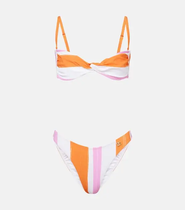 Dolce & Gabbana Taormina Striped Bikini - Multicoloured