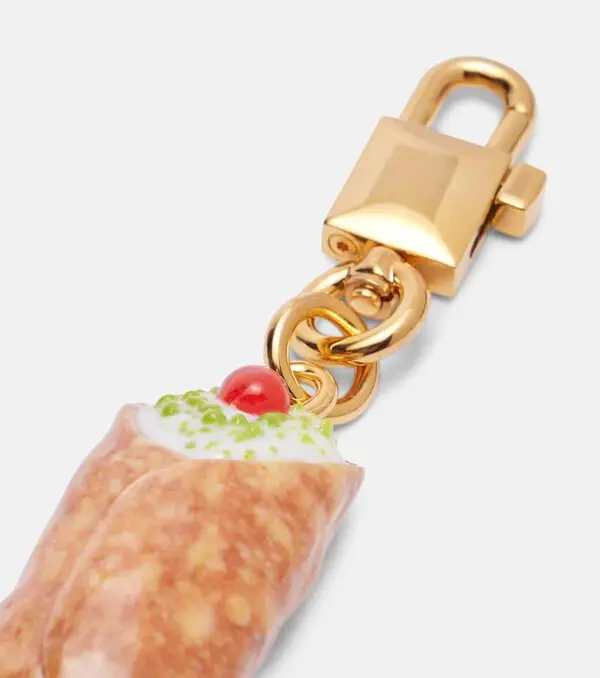 Dolce & Gabbana Sicily Cannolo Keychain - Multicoloured