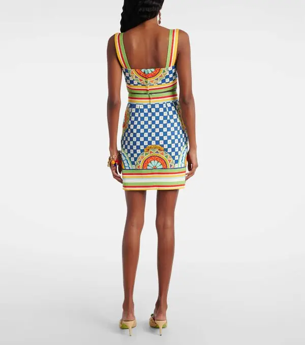 Dolce & Gabbana Patterned Cotton Miniskirt