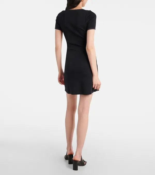 COURREGES Holistic Cotton Minidress - Black