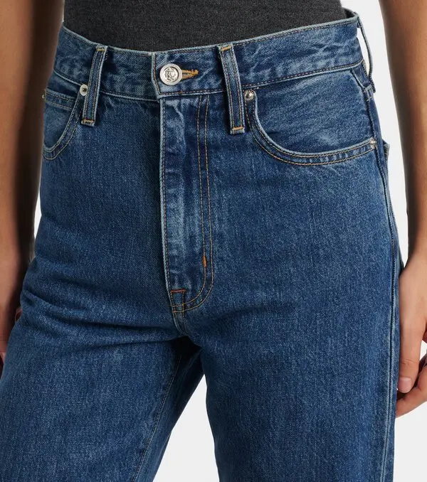 SLVRLAKE Cropped High-rise Straight Jeans