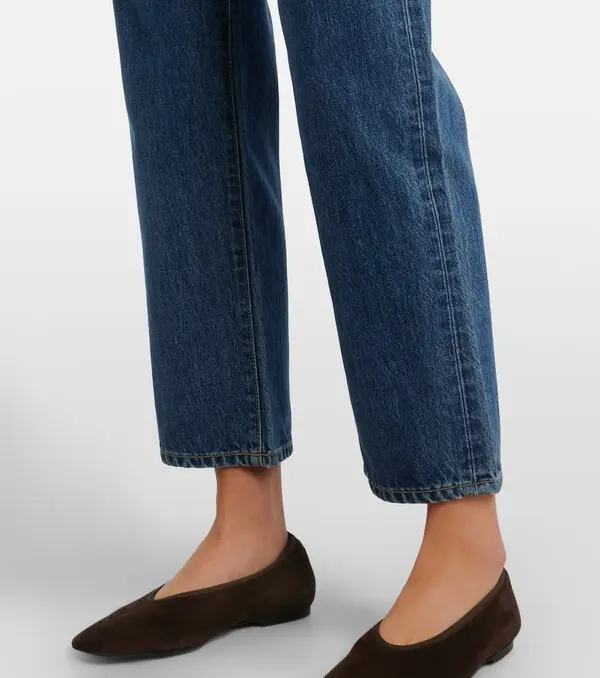 SLVRLAKE Cropped High-rise Straight Jeans