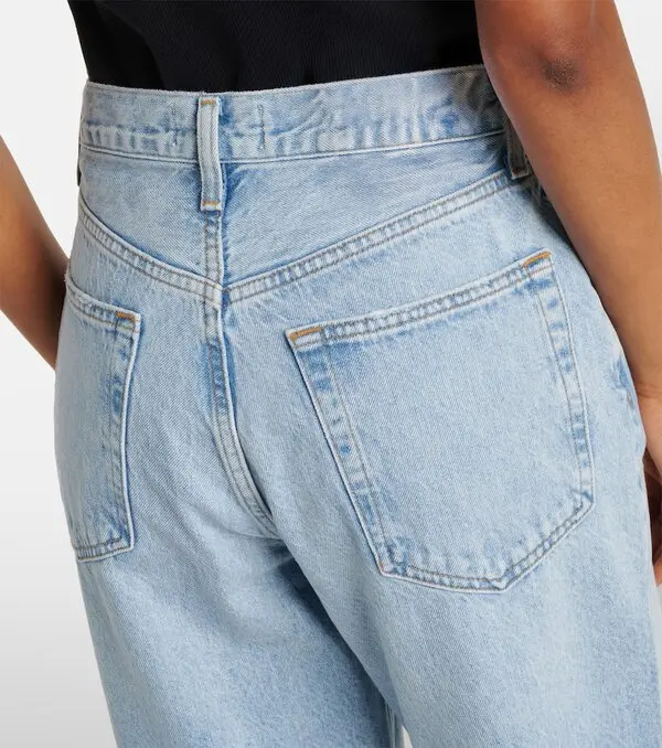 AGOLDE V-waist Baggy High-rise Wide-leg Jeans - Blue