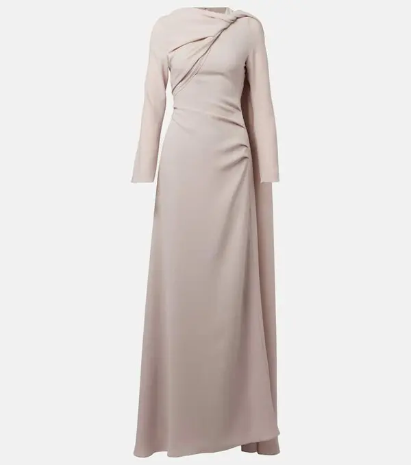 MARMAR HALIM Draped Silk Gown