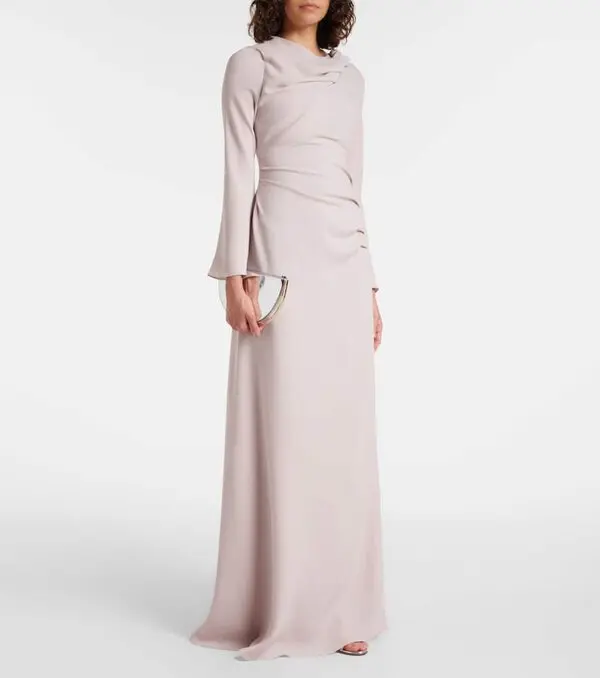 MARMAR HALIM Draped Silk Gown