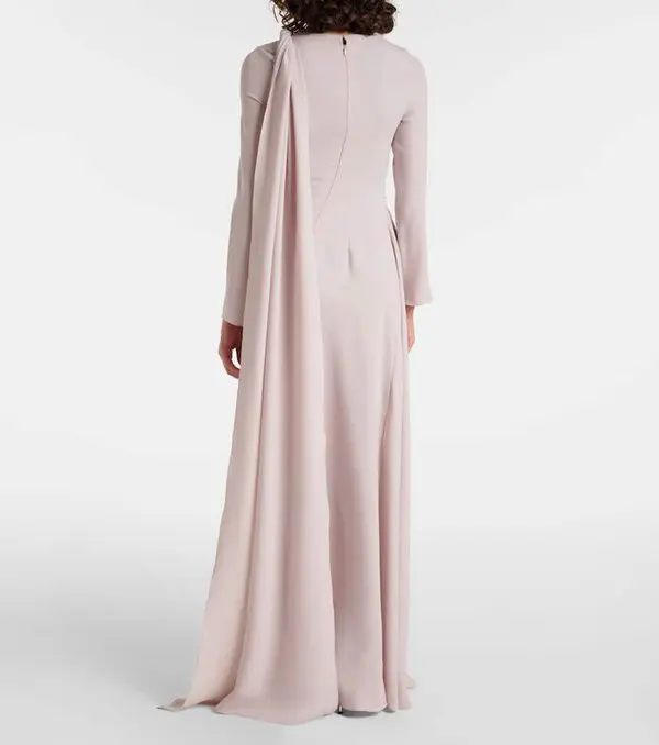 MARMAR HALIM Draped Silk Gown