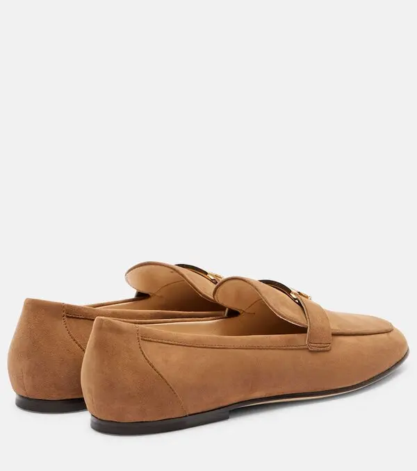 TOD'S T Timeless Suede Loafers - Brown