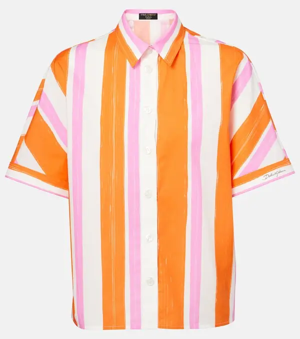 Dolce & Gabbana Striped Cotton Shirt - Multicoloured